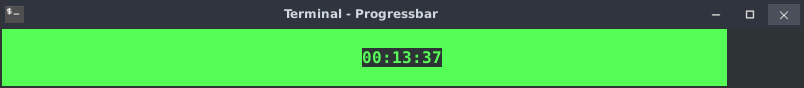 GitHub - salatfreak/Progressbar: A terminal based countdown with a ...